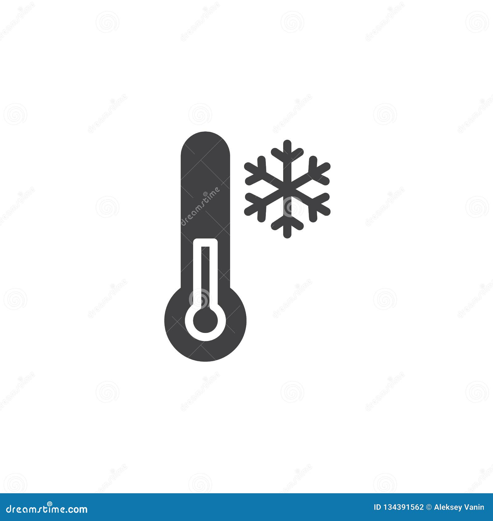 Cold Temperature Vector Icon Stock Vector - Illustration of flat ...