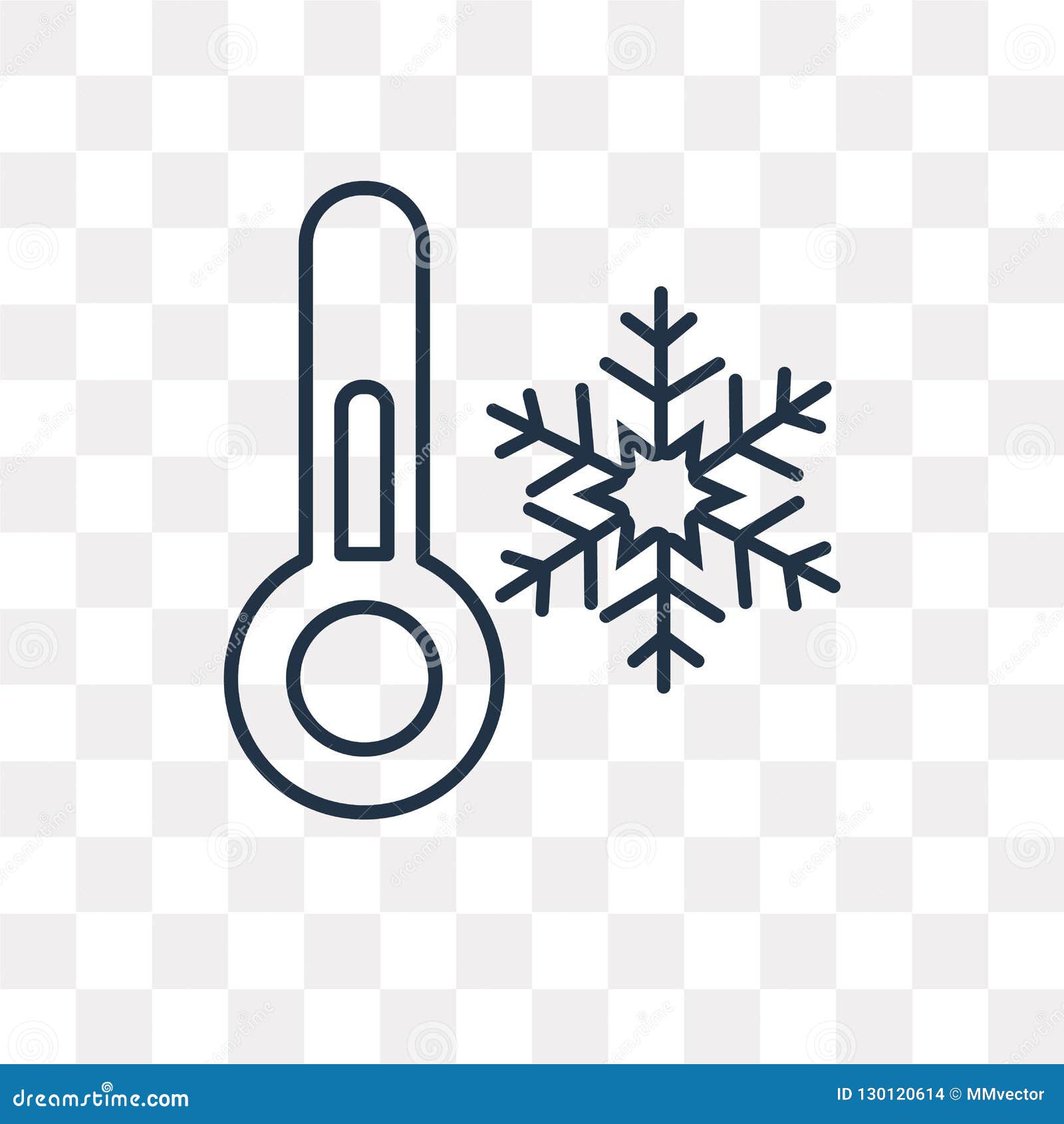 Temperature Vector Icon Isolated On Transparent Background, Temp ...