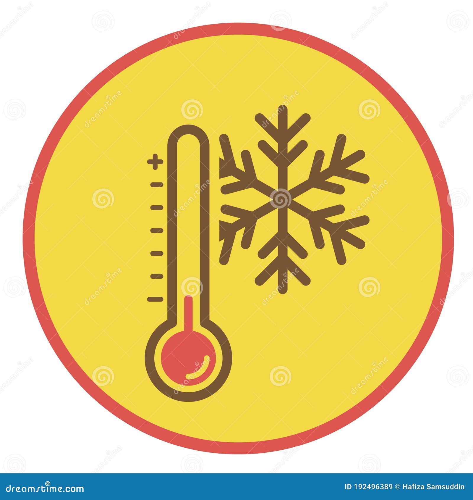 Cold Temperature. Vector Illustration Decorative Design Stock Vector ...