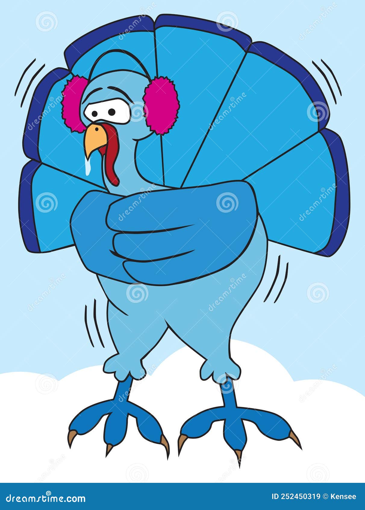 Turkey Shivering Cold Stock Illustrations – 3 Turkey Shivering Cold ...