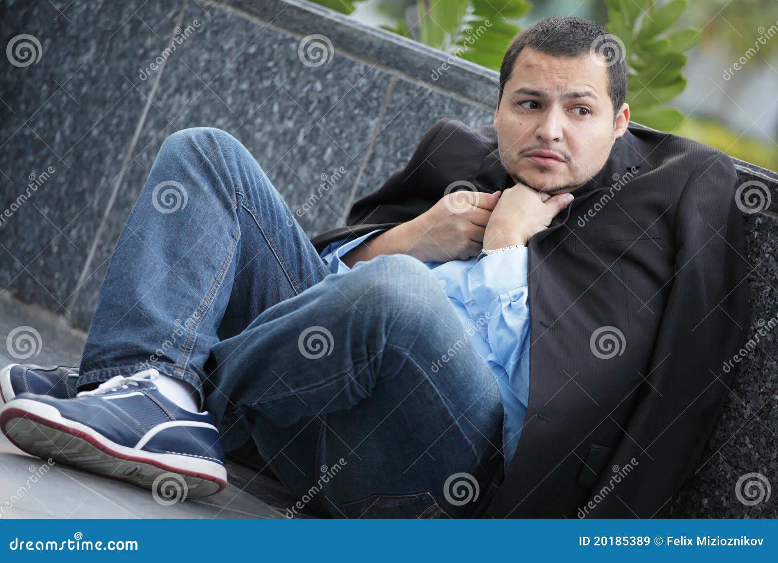 Cold and Unemployed Businessman Stock Image - Image of cold, outdoors ...
