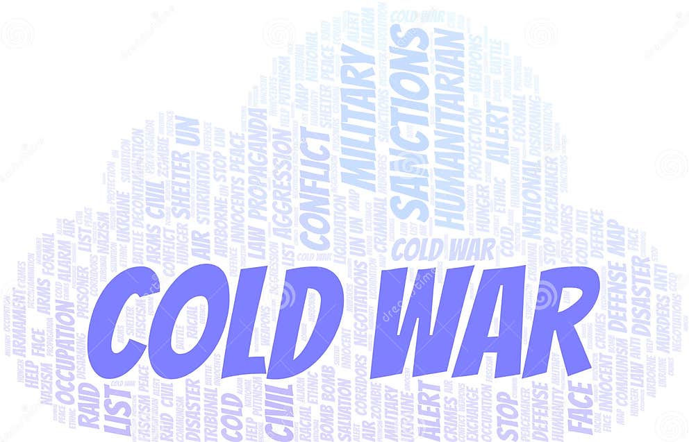 Cold War Word Cloud. Vector Made with the Text only. Stock Vector ...
