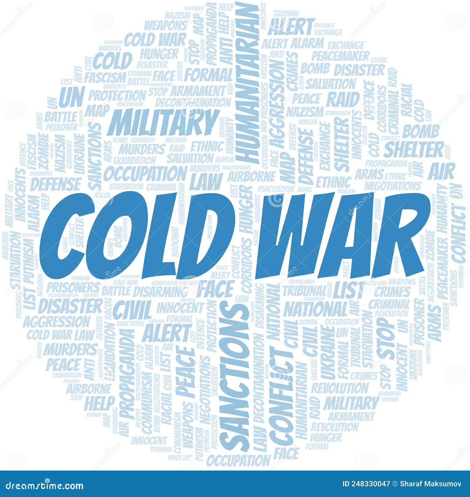 Cold War Word Cloud. Vector Made with the Text only. Stock Vector ...