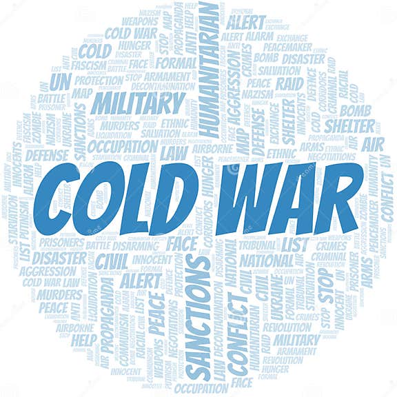 Cold War Word Cloud. Vector Made with the Text only. Stock Vector ...