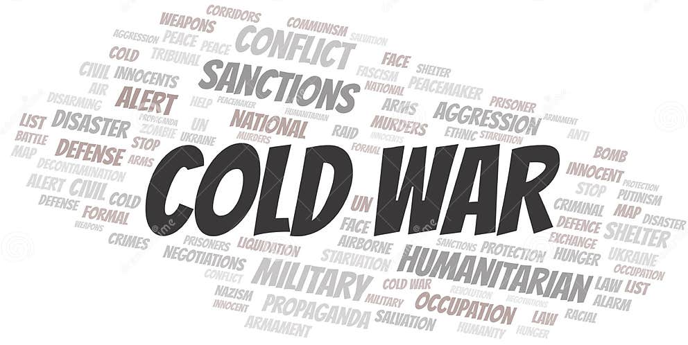 Cold War Word Cloud. Vector Made with the Text only. Stock Vector ...