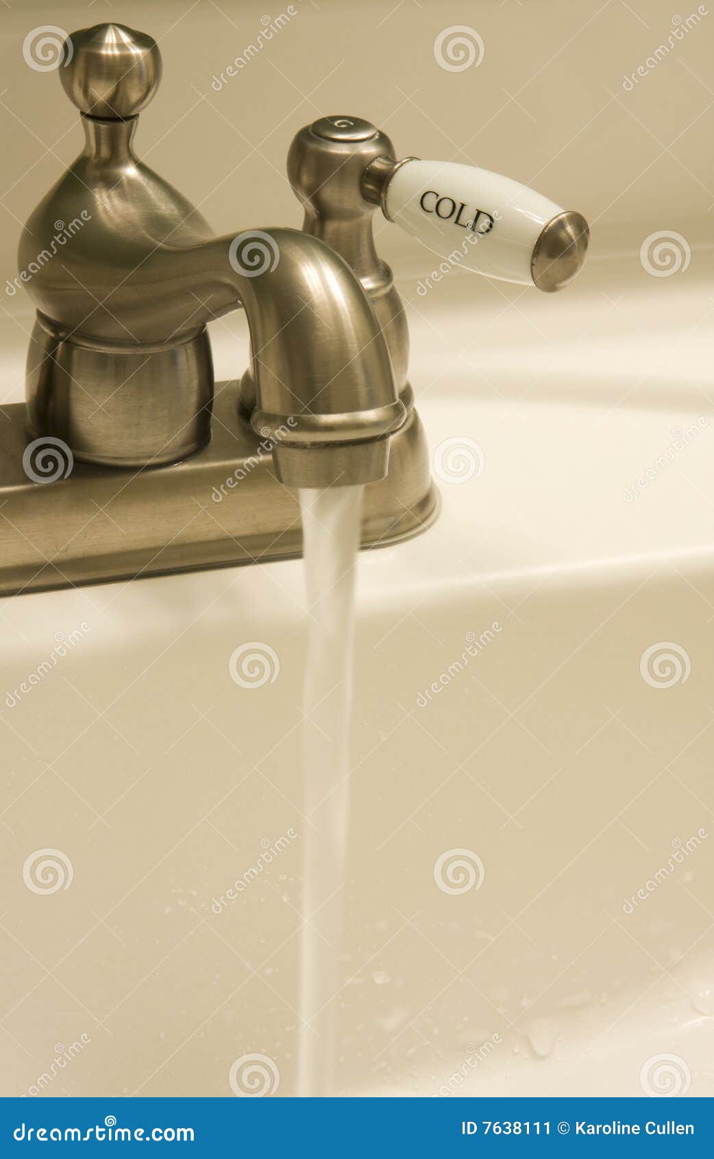 Cold Water on stock image. Image of color, vertical, water - 7638111