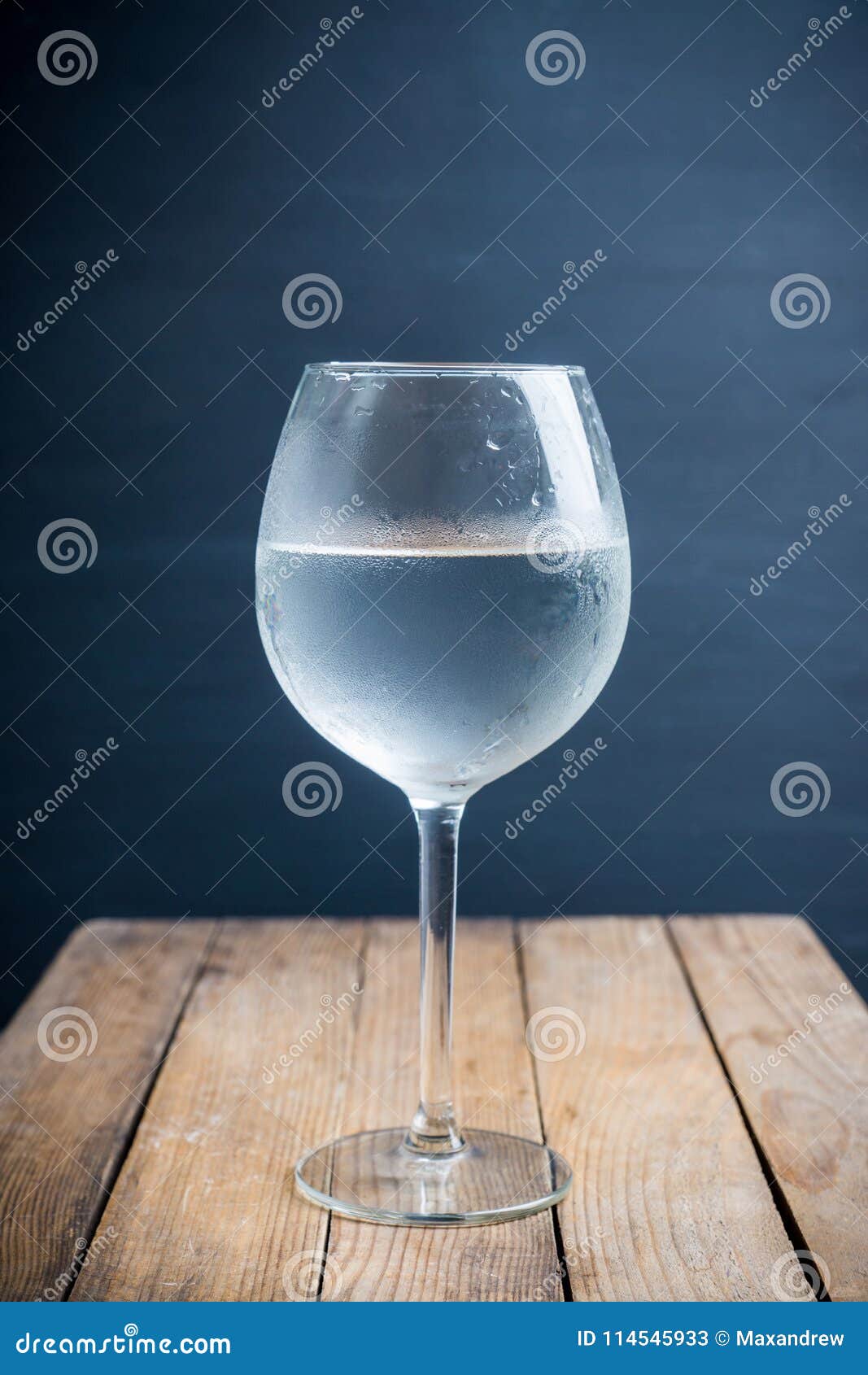 Cold Water in Glass on the Rustic Background Stock Image - Image of ...