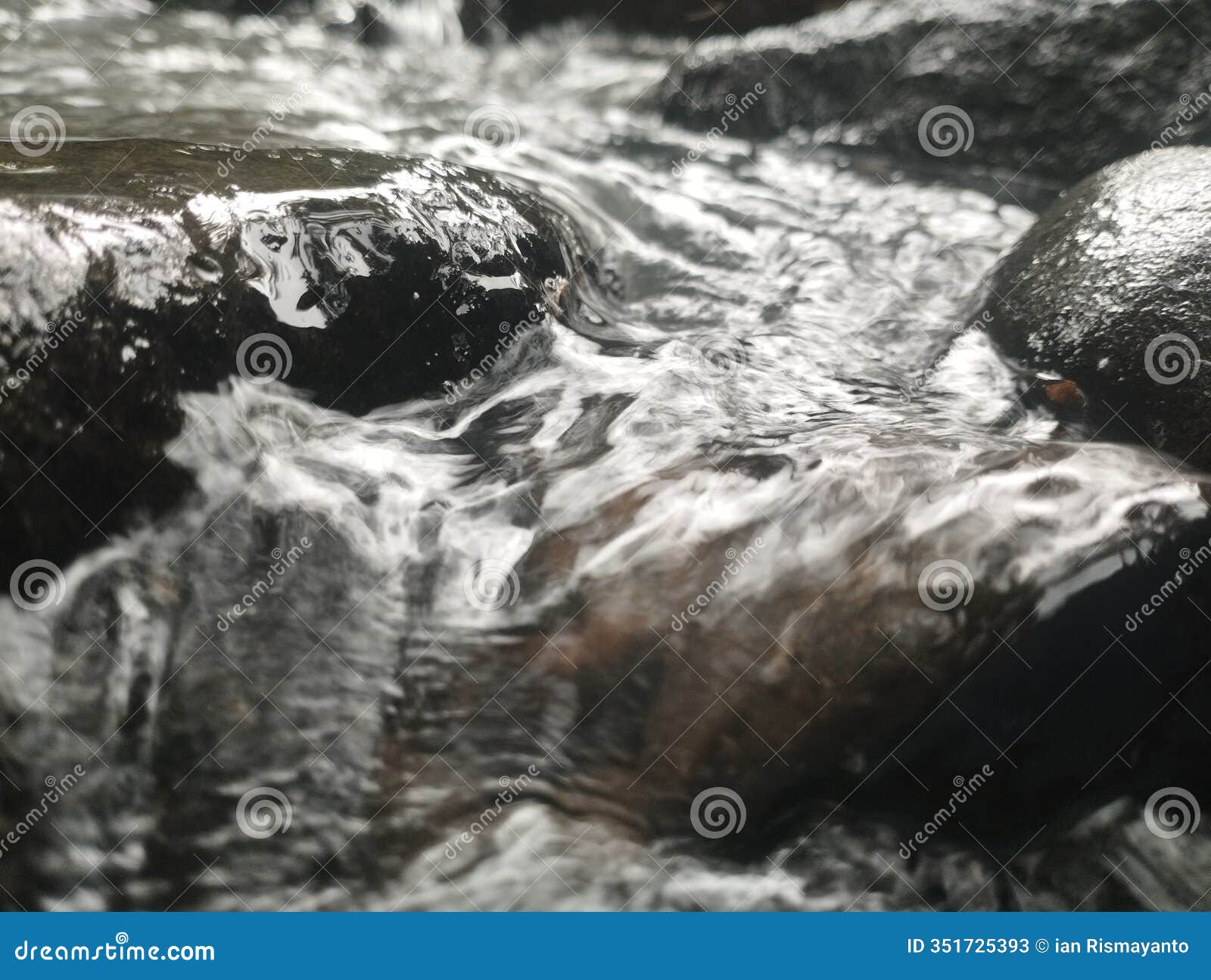 The Cold of the Water and the Hardness of the Rocks Stock Image - Image ...