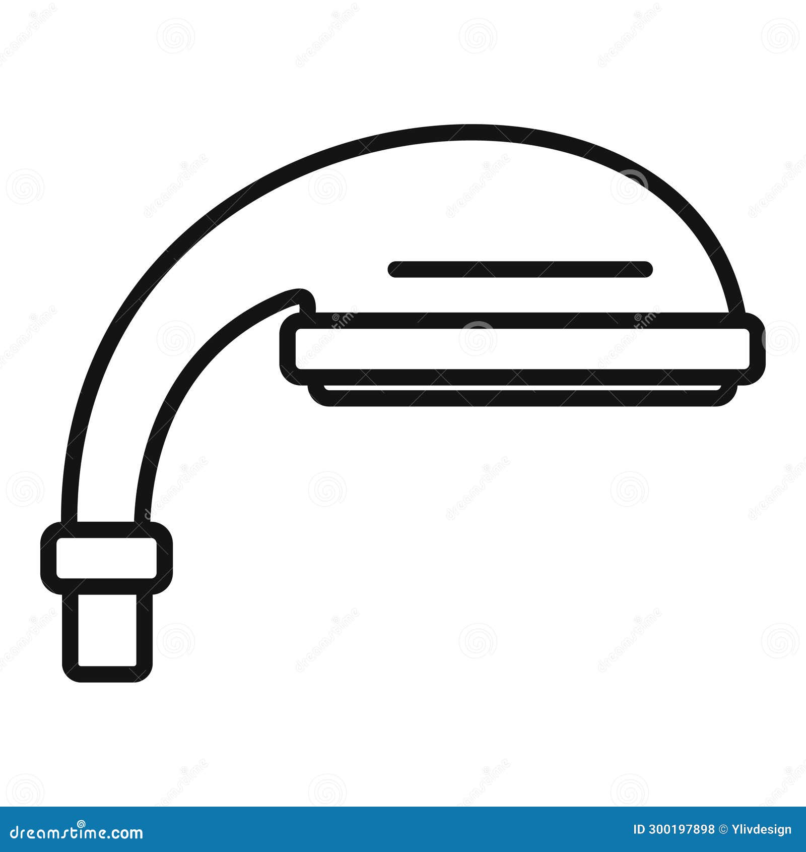 Cold Water Head Icon Outline Vector. Shower Head Stock Vector ...