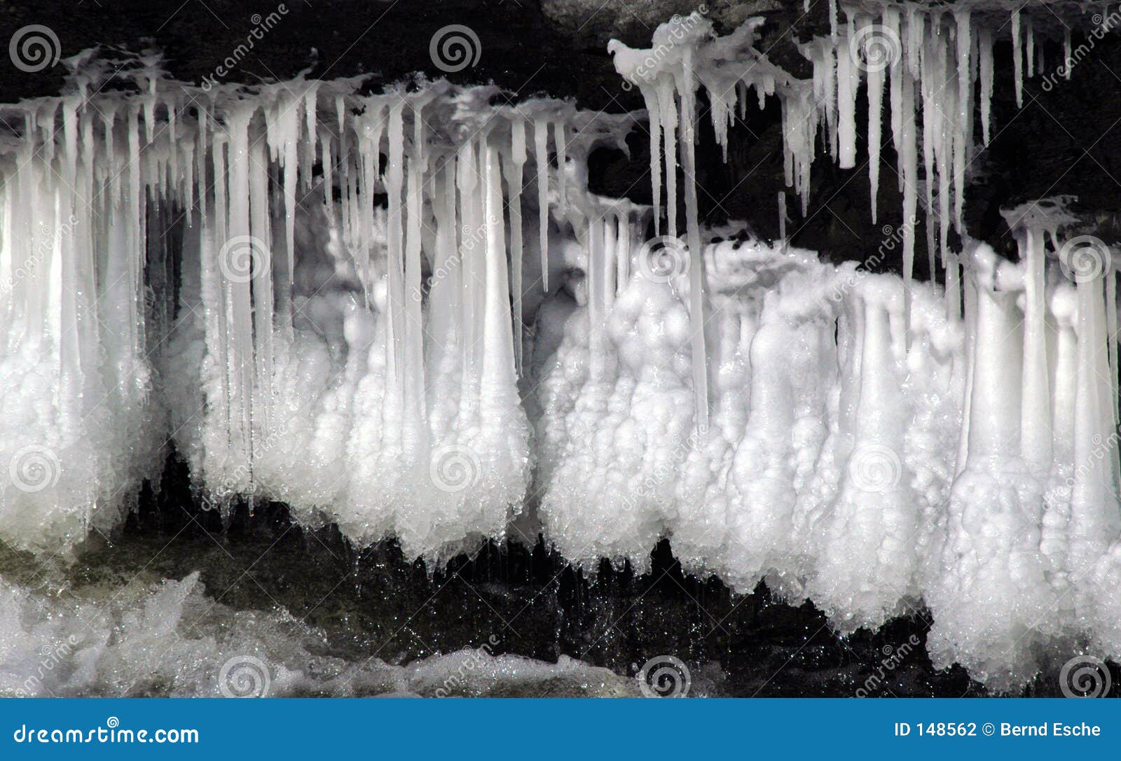 Cold water and icicles stock photo. Image of frozen, drops - 148562
