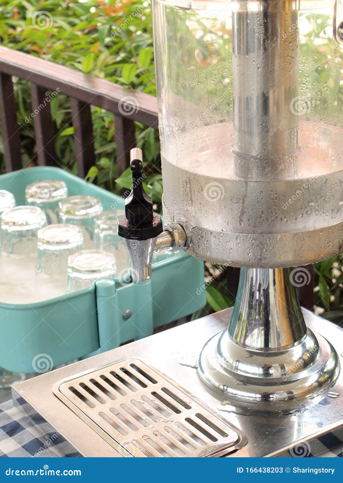 Cold water jug on table stock image. Image of refreshment - 166438203