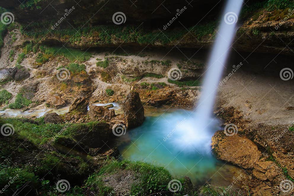 Cold water shower stock image. Image of slovenian, rock - 21688237