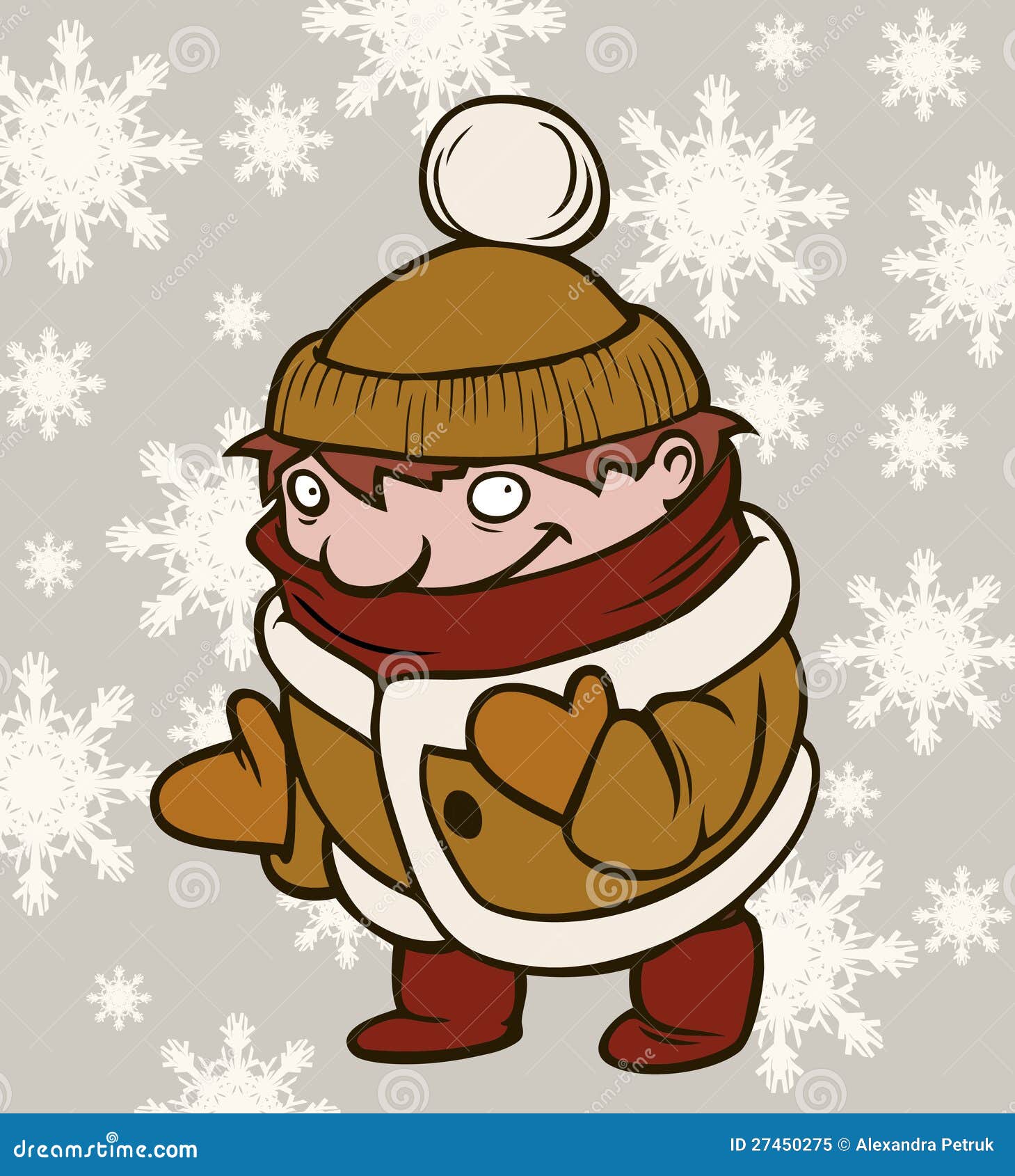 Cold weather stock vector. Illustration of decorate, merry - 27450275