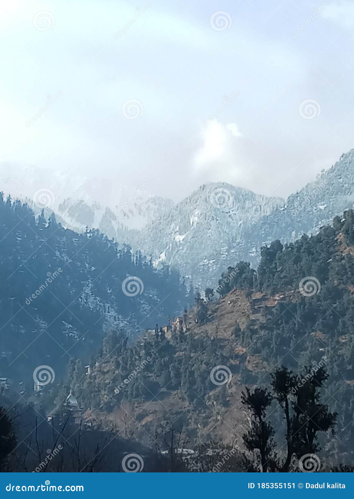 The Cold Weather of Hills Claimat Stock Image - Image of hill, hills ...