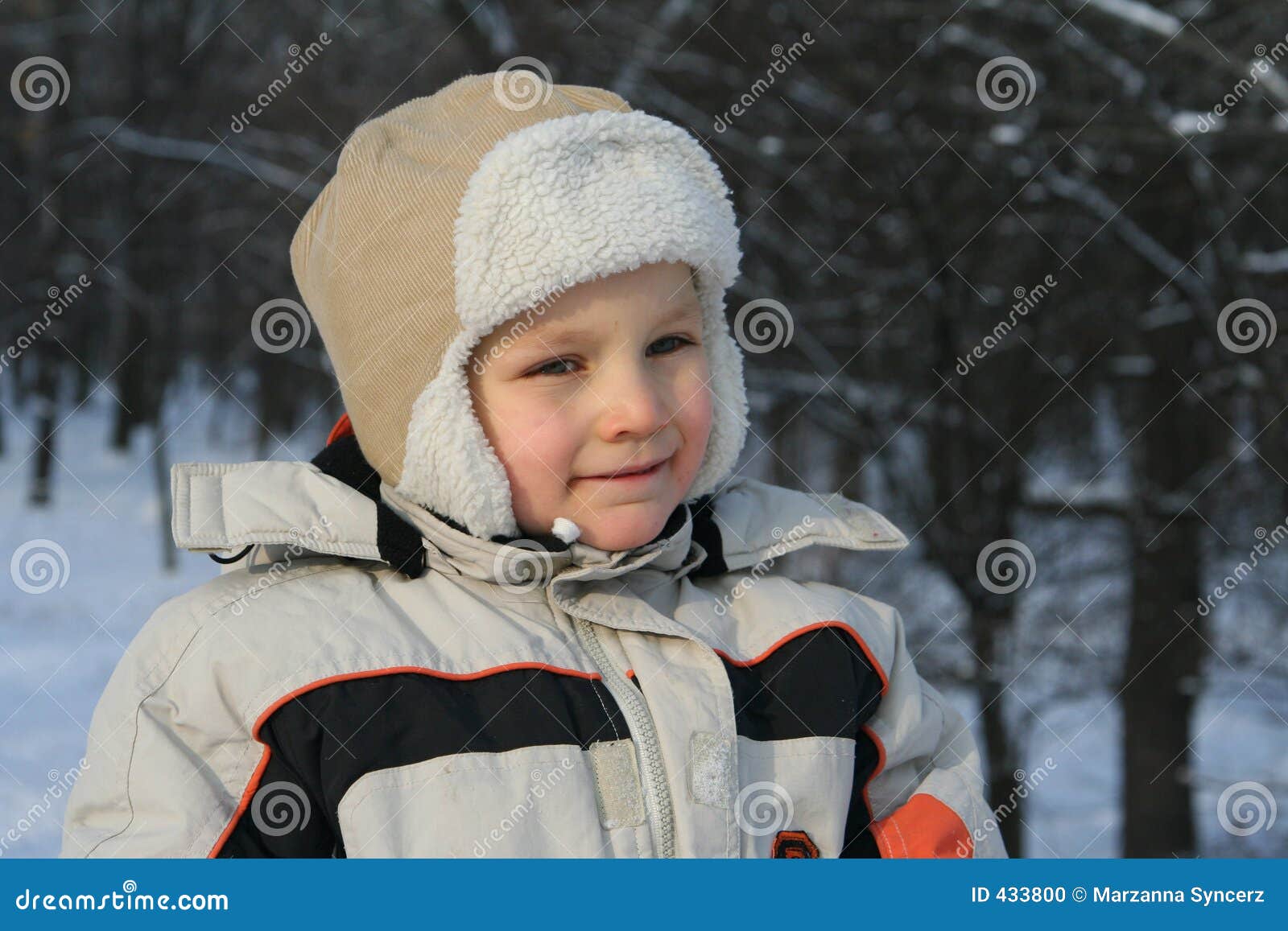 Cold winter stock photo. Image of face, winter, snow, children - 433800