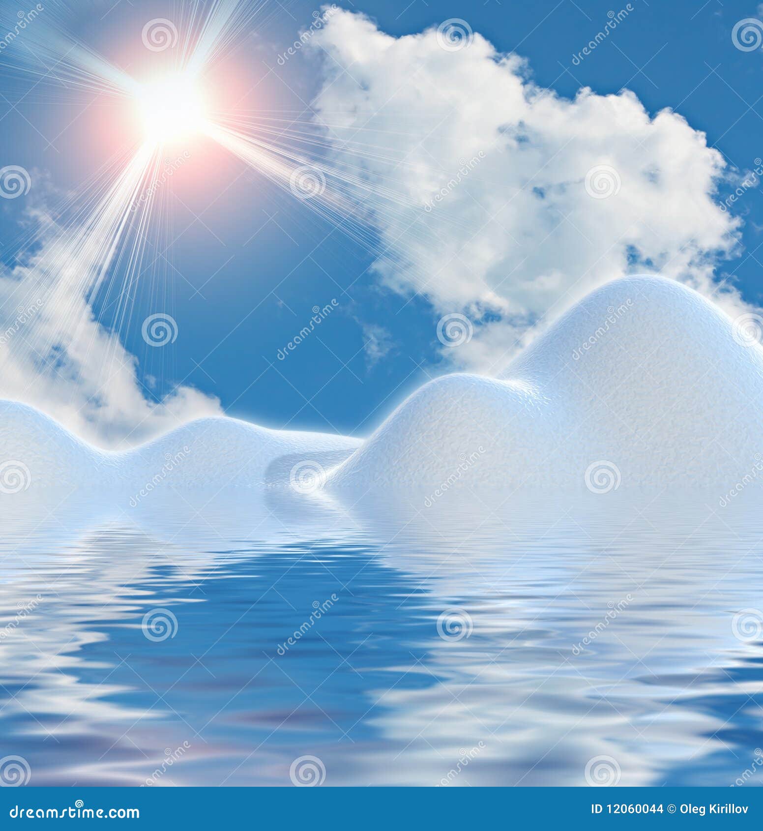 Cold winter in arctic stock photo. Image of sunshine - 12060044