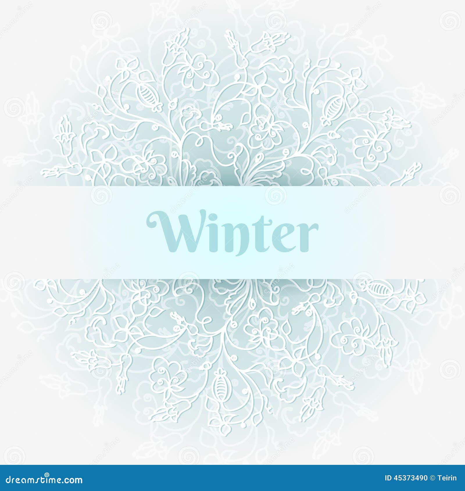 Cold winter background stock vector. Illustration of abstract - 45373490