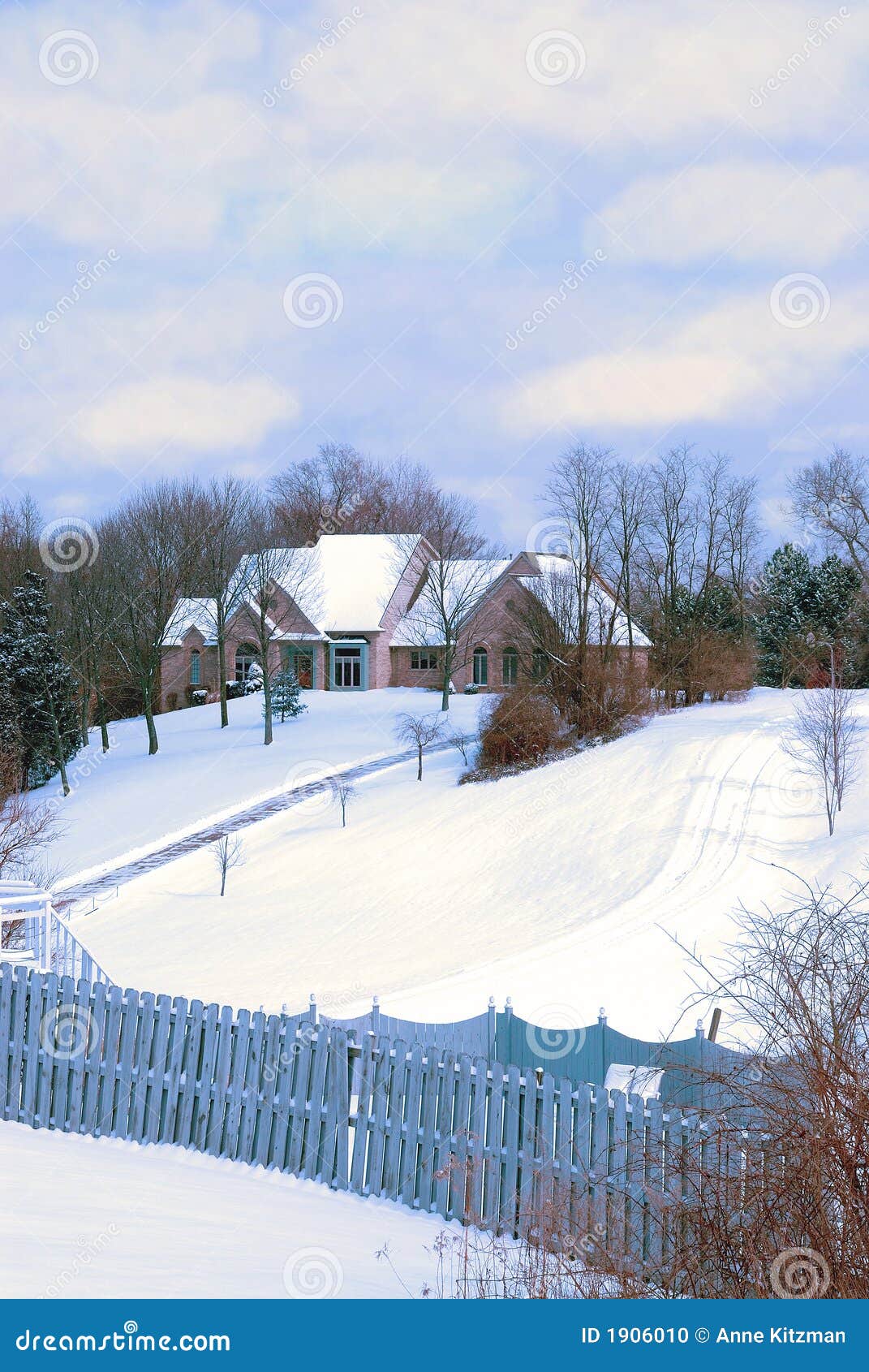 Cold Winter Day at the Country House Stock Photo - Image of charming ...