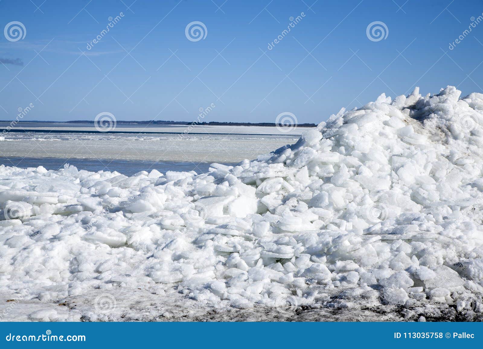 Ice at the Seaside in Denmark Stock Photo - Image of natural, denmark ...