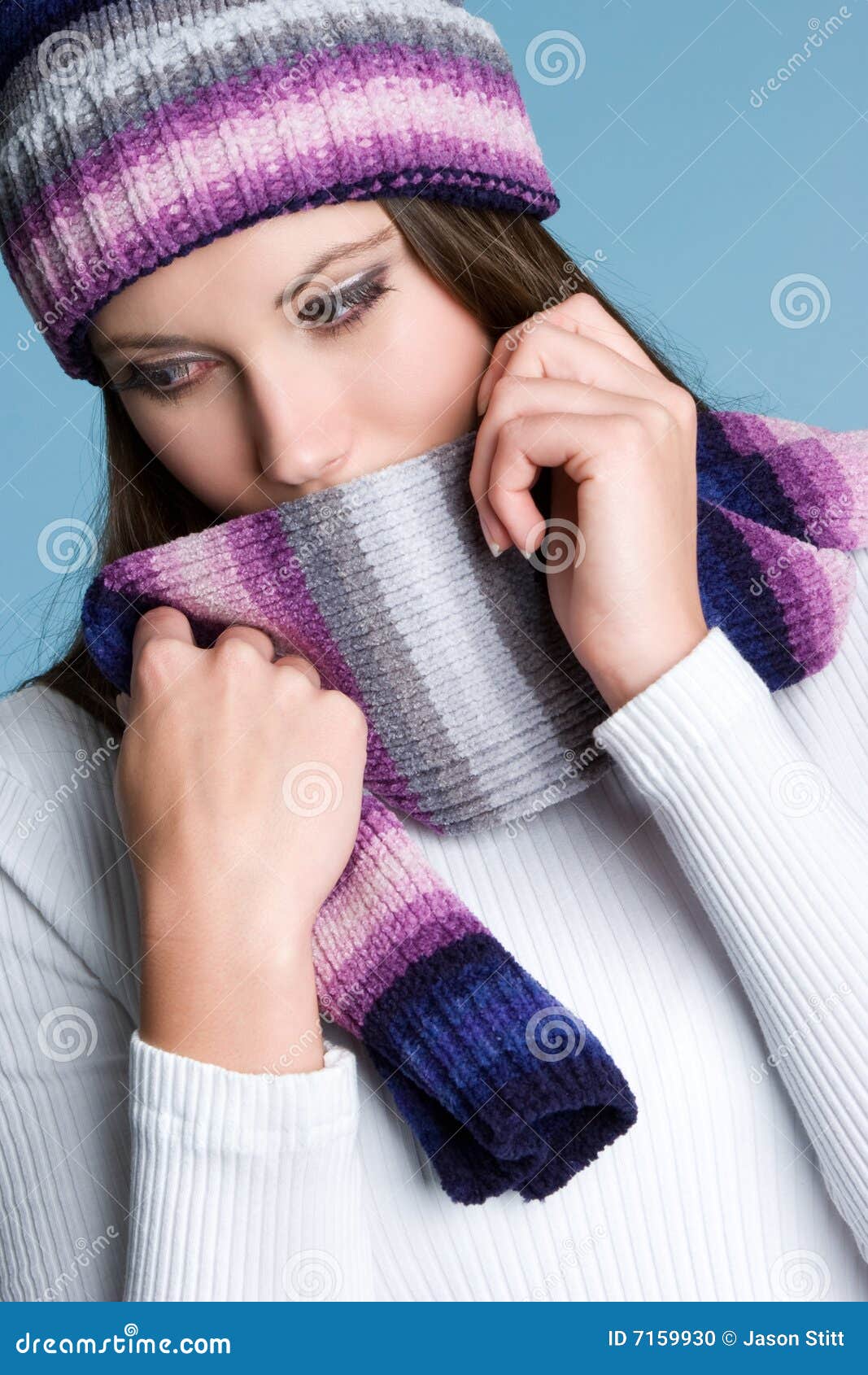 Cold Winter Girl stock photo. Image of teenagers, fashion - 7159930