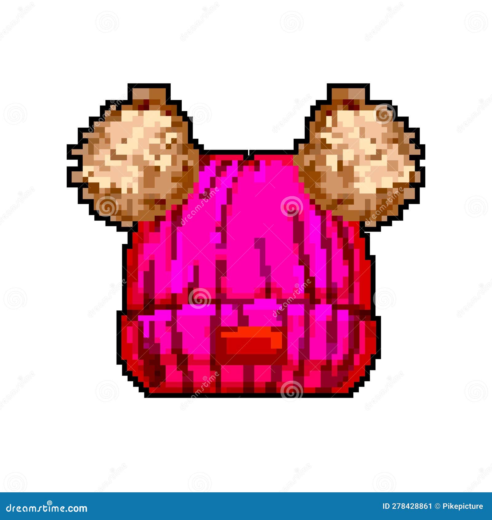 Cold Winter Hat Kid Game Pixel Art Vector Illustration Stock Vector ...