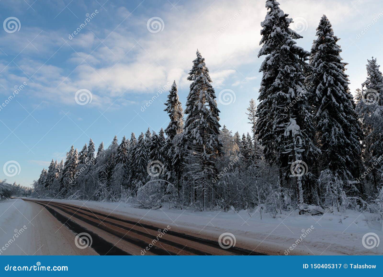Cold and Winter Landscapes with Snow in Russia Stock Image - Image of ...