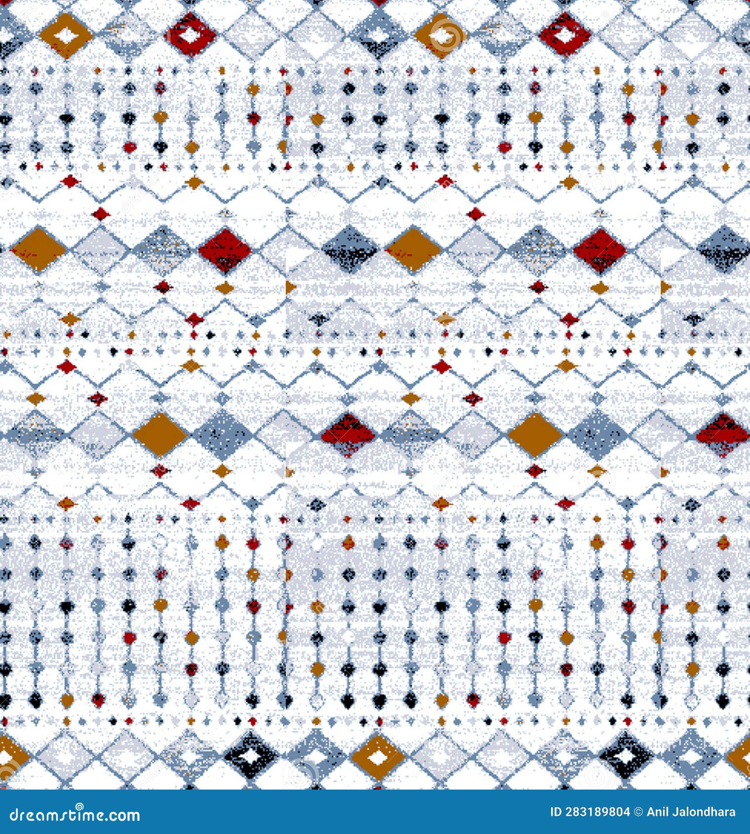 Cold Winter Multi Colour Rug Texture Pattern Stock Illustration ...