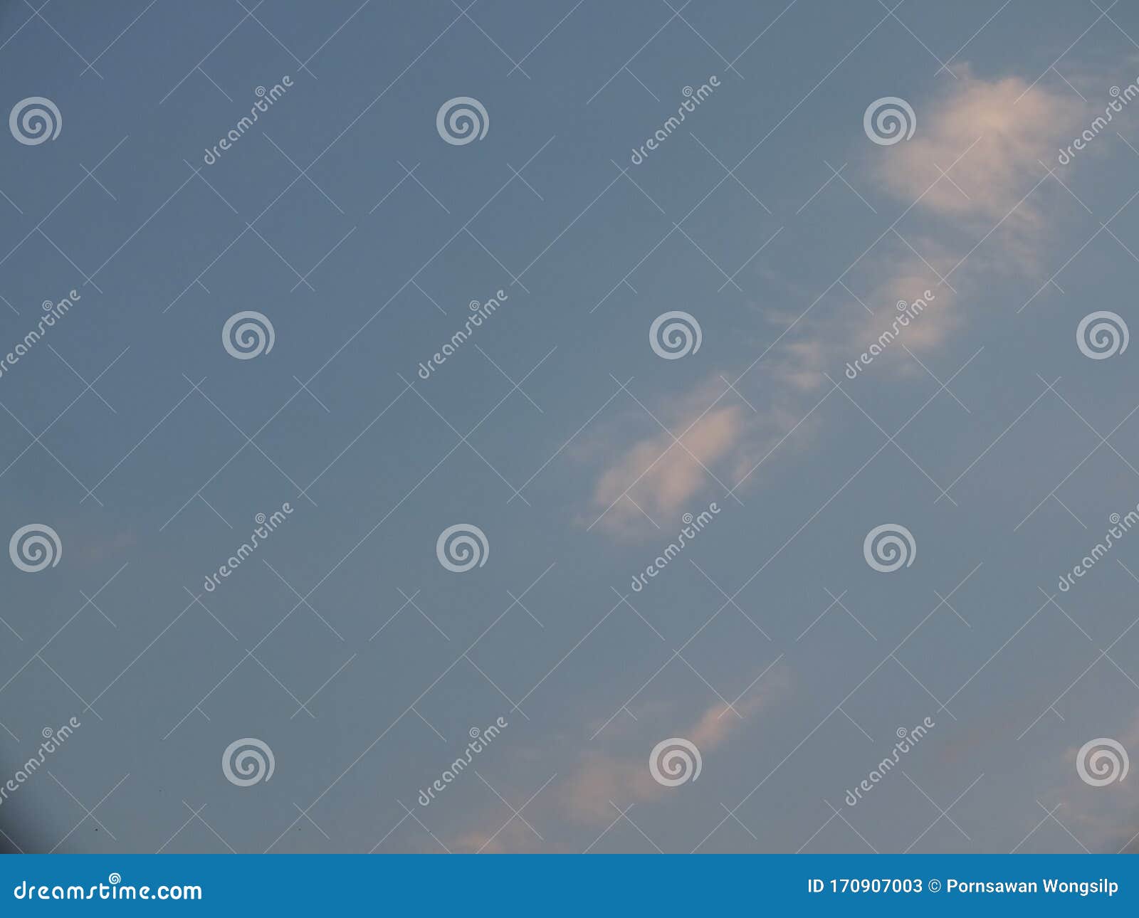 The Cold Winter Sky Saw Thin Clouds. Stock Image - Image of thin ...