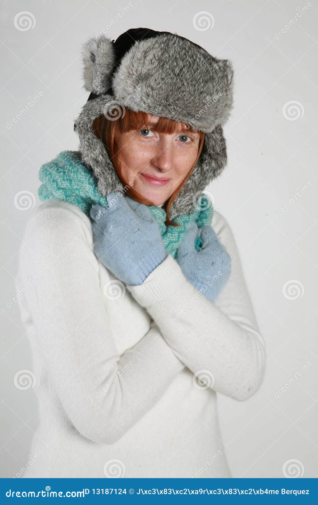 Cold winter woman stock photo. Image of food, woman, frozen - 13187124