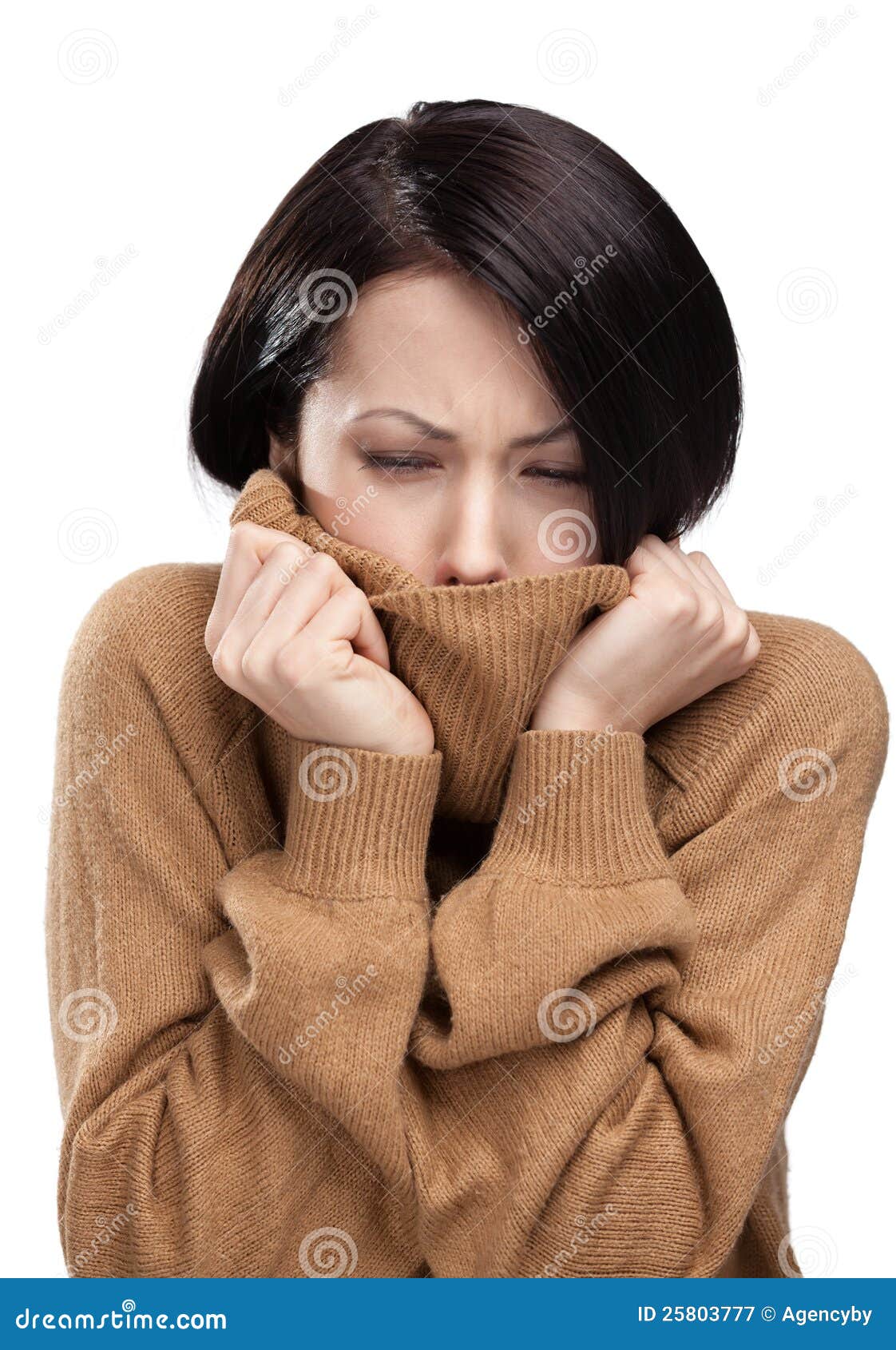 A cold woman stock image. Image of background, female - 25803777