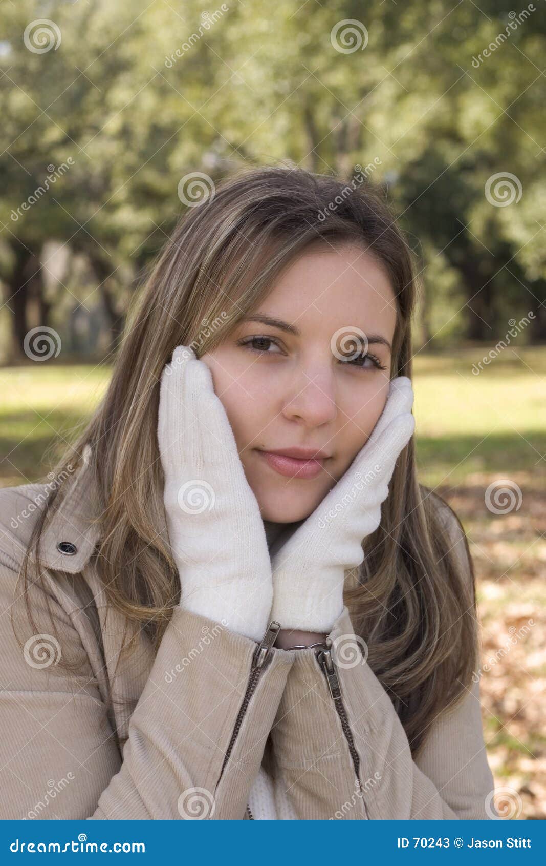 Cold Woman stock image. Image of girl, face, cold, hands - 70243