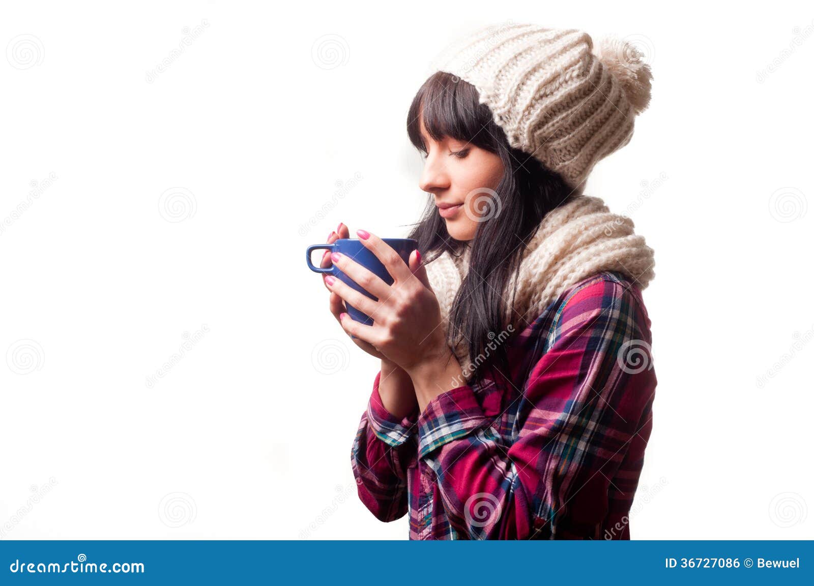 A cold woman stock photo. Image of warm, scarf, lady - 36727086