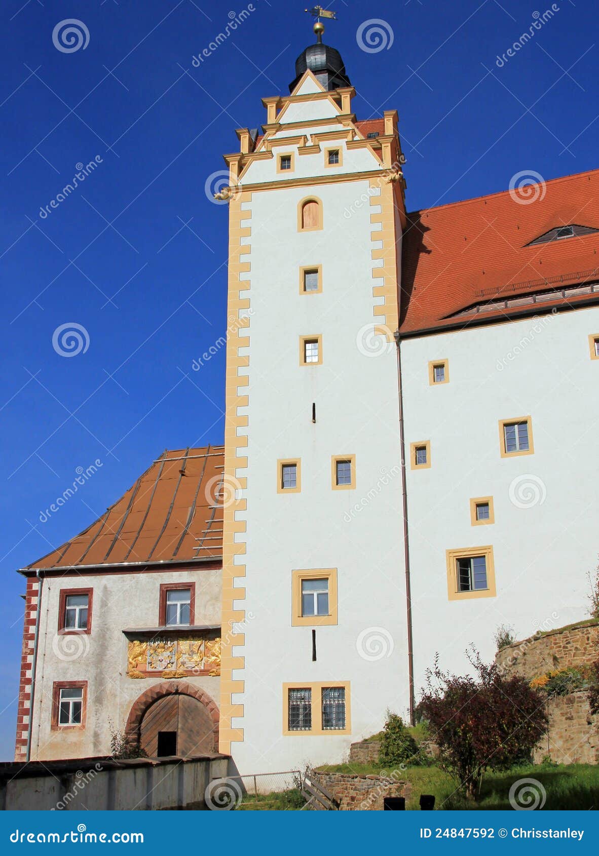 Colditz castle main gate stock photo. Image of ancestral - 24847592