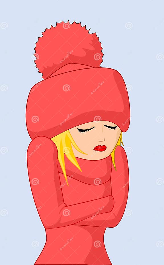 Coldly stock vector. Illustration of freeze, adolescence - 9590595