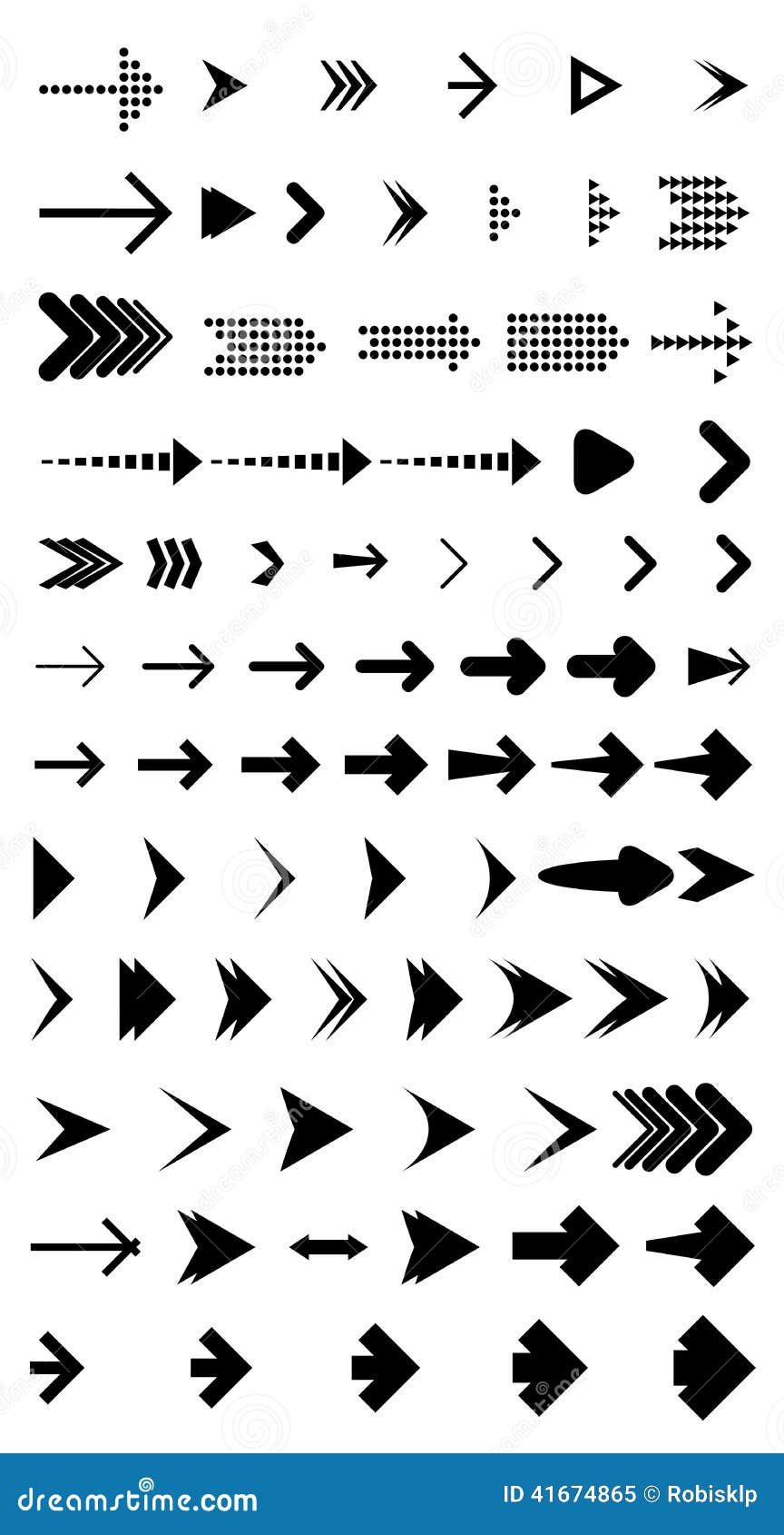 Coleção da seta do vetor ilustração do vetor. Ilustração de minimalismo ...