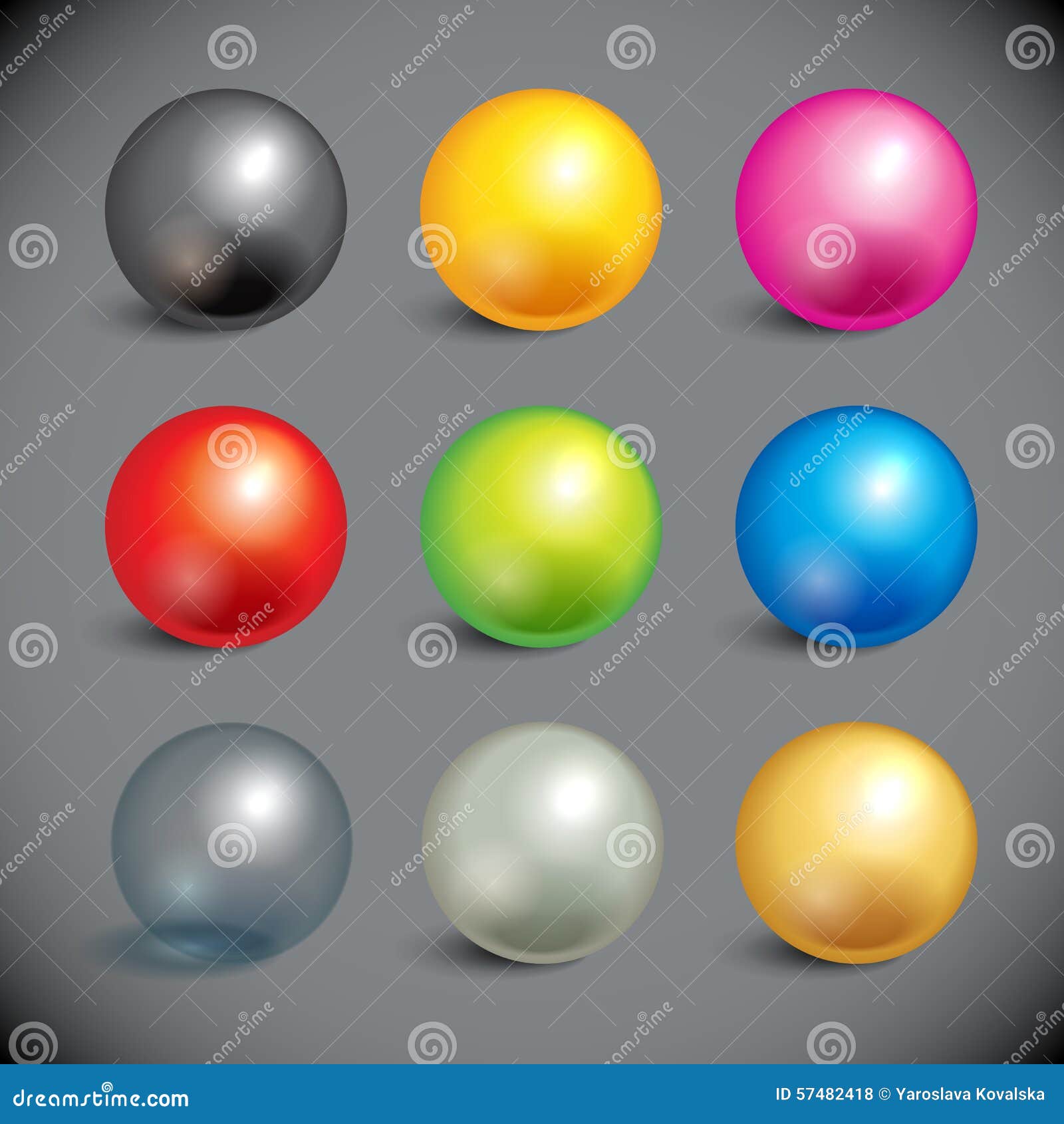 Coleção de bolas coloridas ilustração do vetor. Ilustração de limpar ...