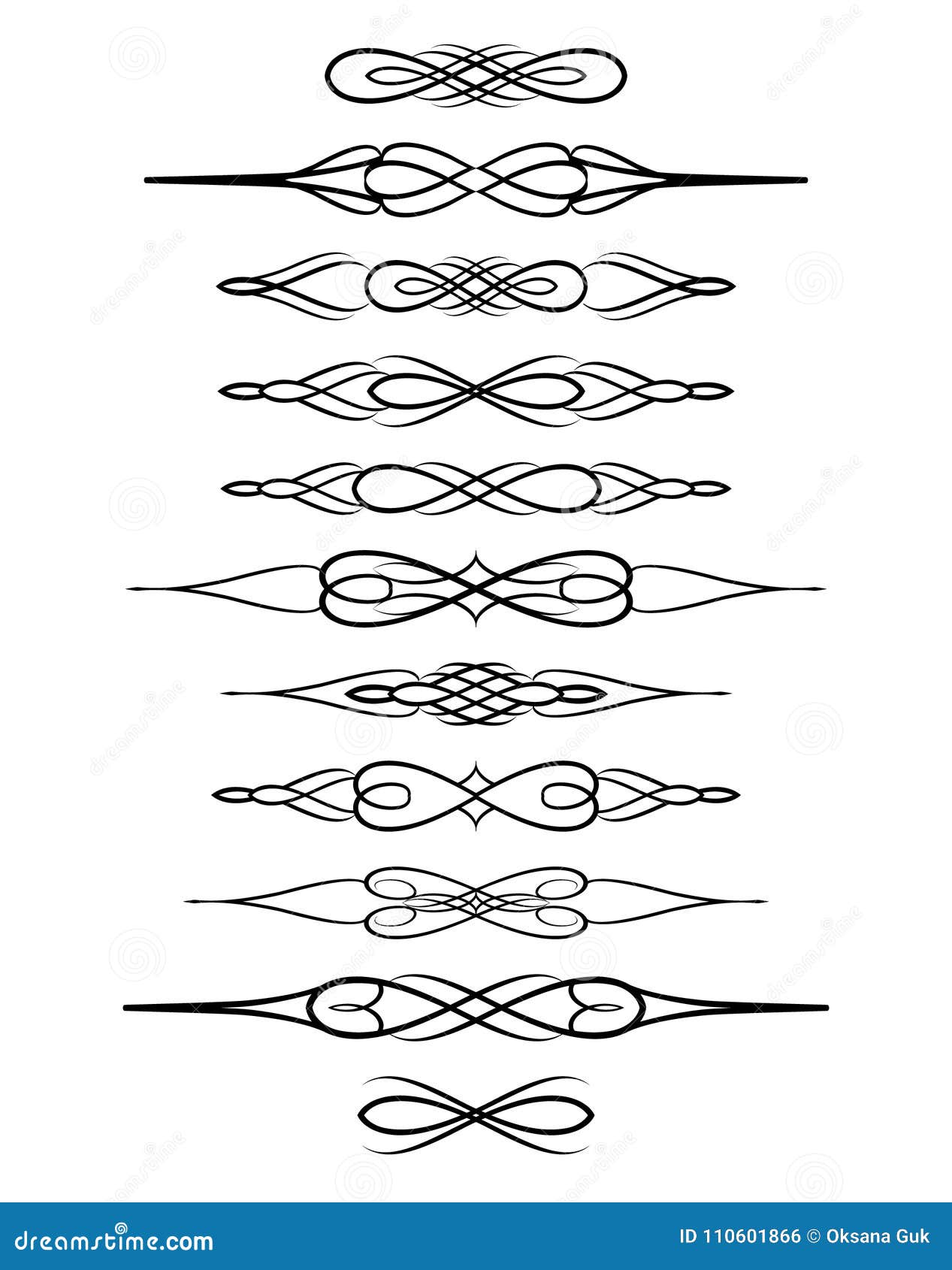 Coleção De Delimitadores Do Texto E De Elementos Do Projeto Ilustração ...