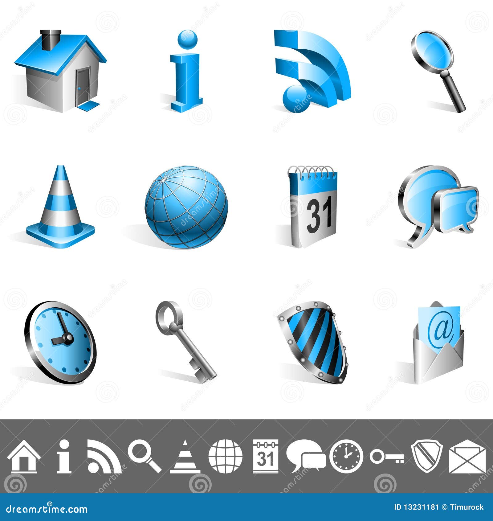 Coleção dos ícones. ilustração do vetor. Ilustração de rede - 13231181