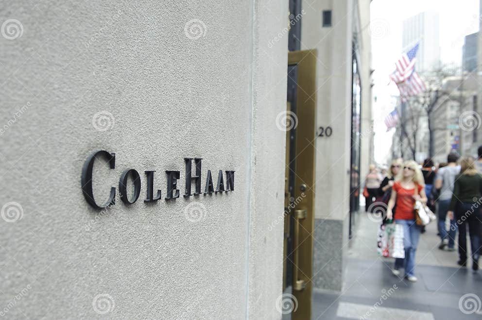 Cole Haan Logo on Store Wall Editorial Stock Photo - Image of gift ...