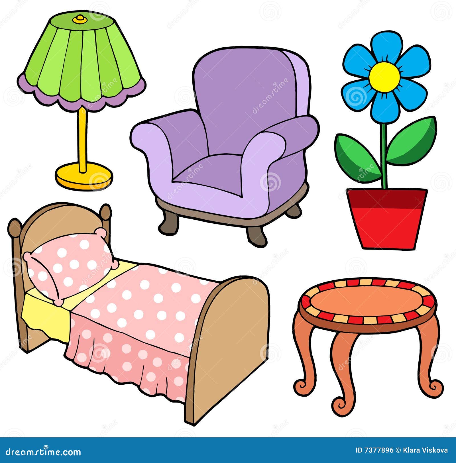 Colección 1 de los muebles ilustración del vector. Ilustración de ...