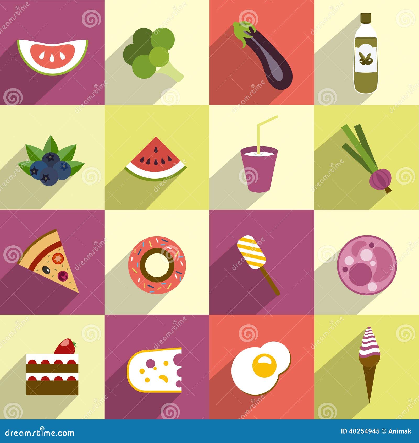 Colección De Dieta Y De Comida Gorda. Ilustración del Vector ...