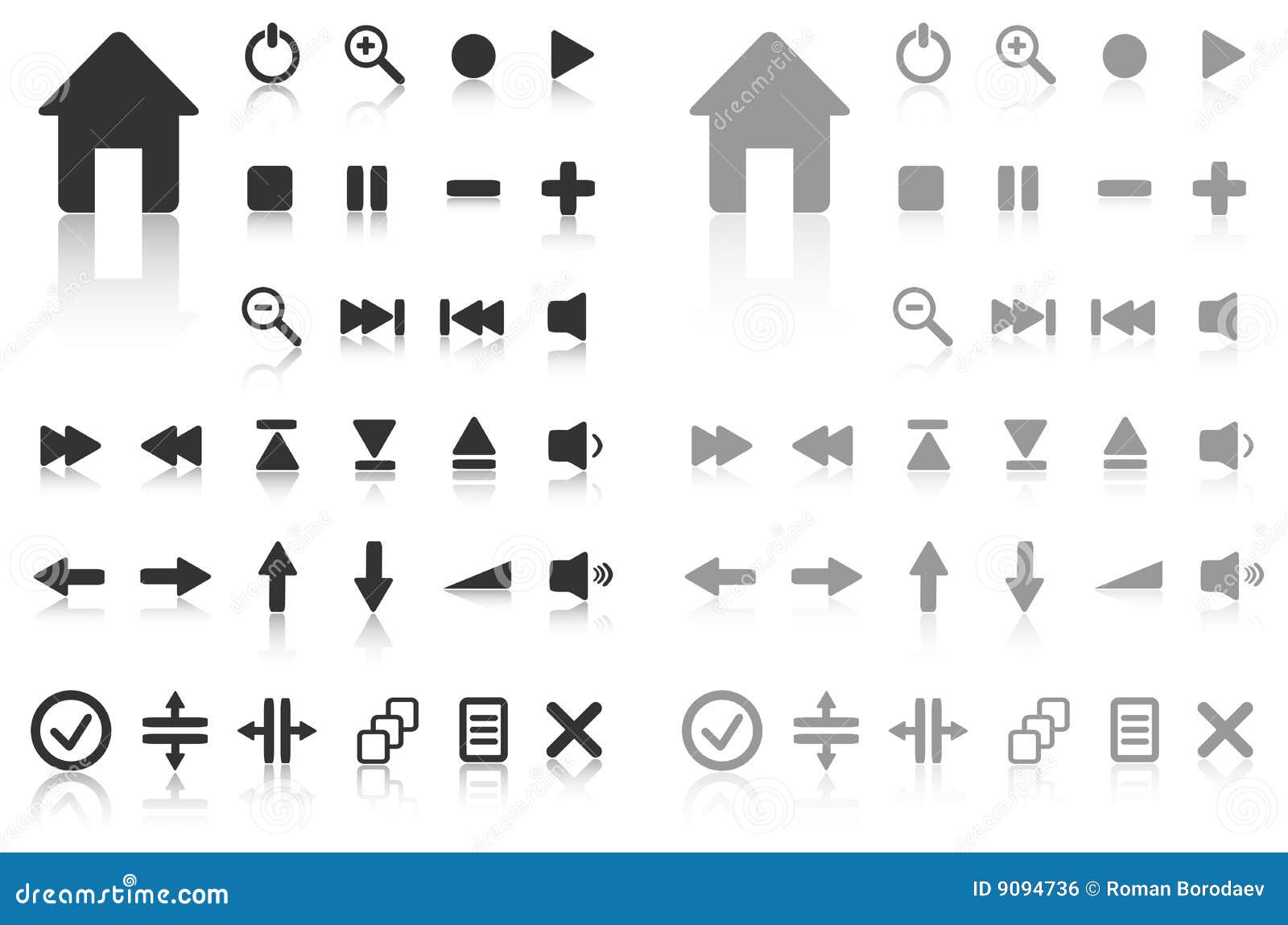 Colección De Iconos Del Vector. Ilustración del Vector - Ilustración de ...