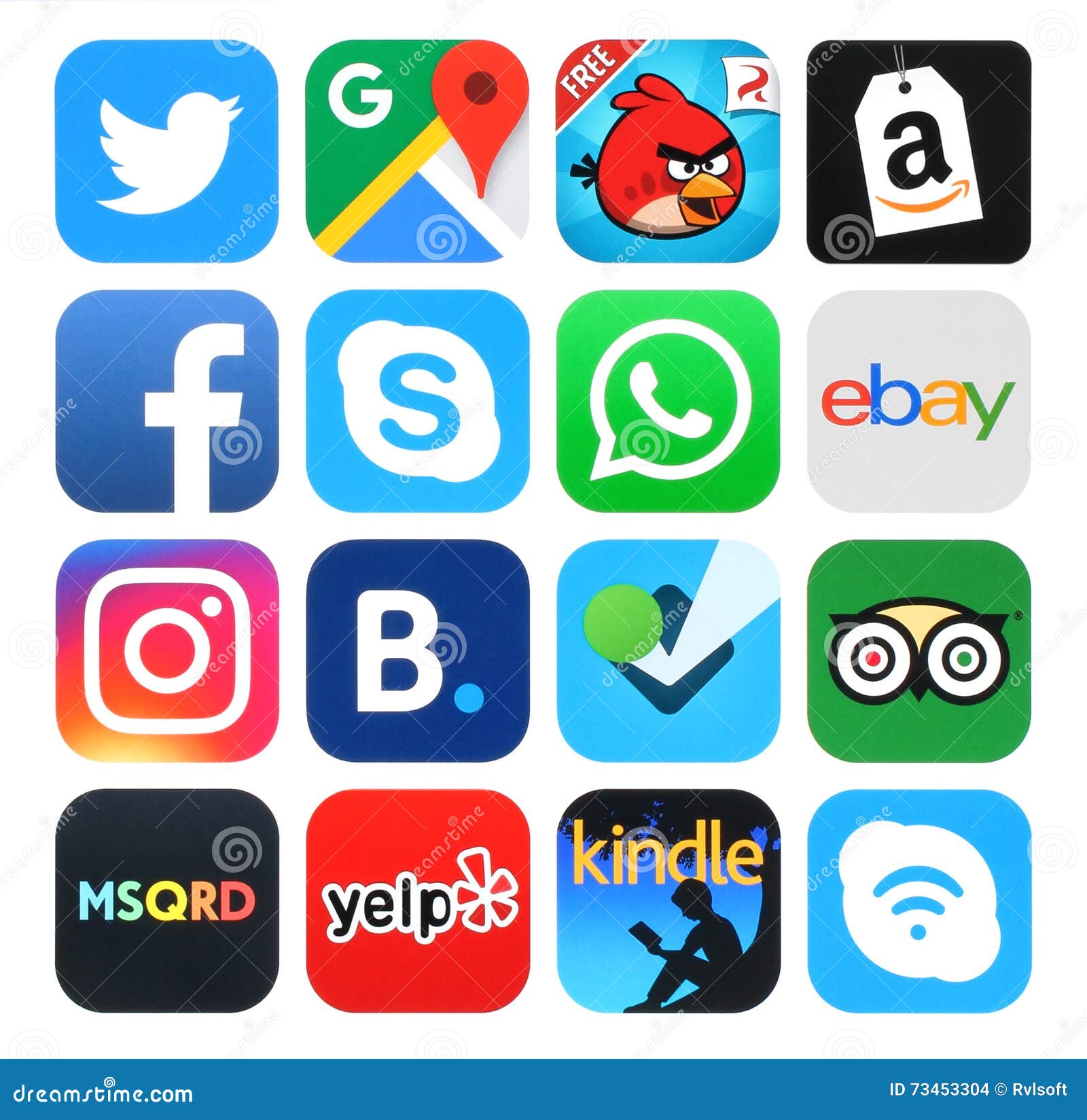 Colección De Iconos Populares Imagen de archivo editorial - Ilustración ...