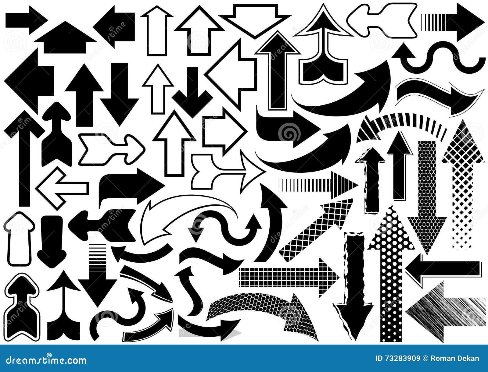 Colección De La Forma De La Flecha Ilustración del Vector - Ilustración ...