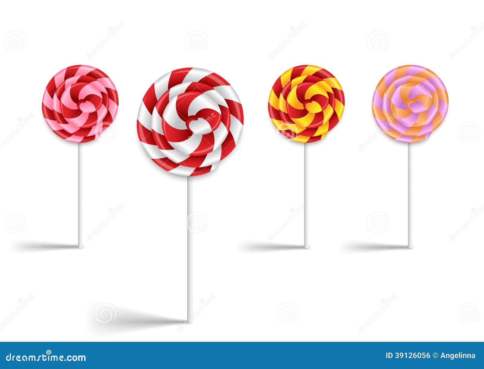 Colección de la piruleta ilustración del vector. Ilustración de cortina ...