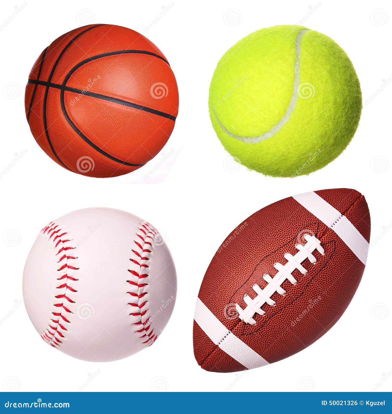 Colección De Las Bolas Del Deporte Aislada Foto de archivo - Imagen de ...