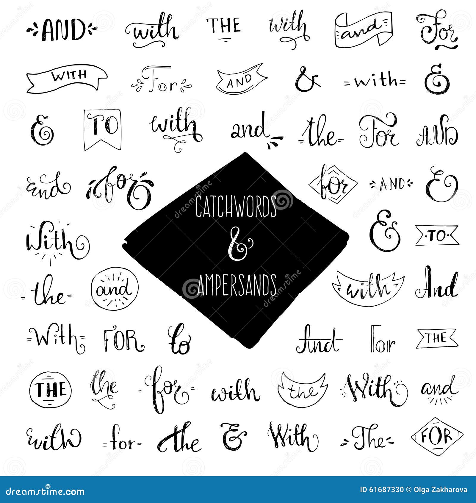 Colección de lemas ilustración del vector. Ilustración de lema - 61687330