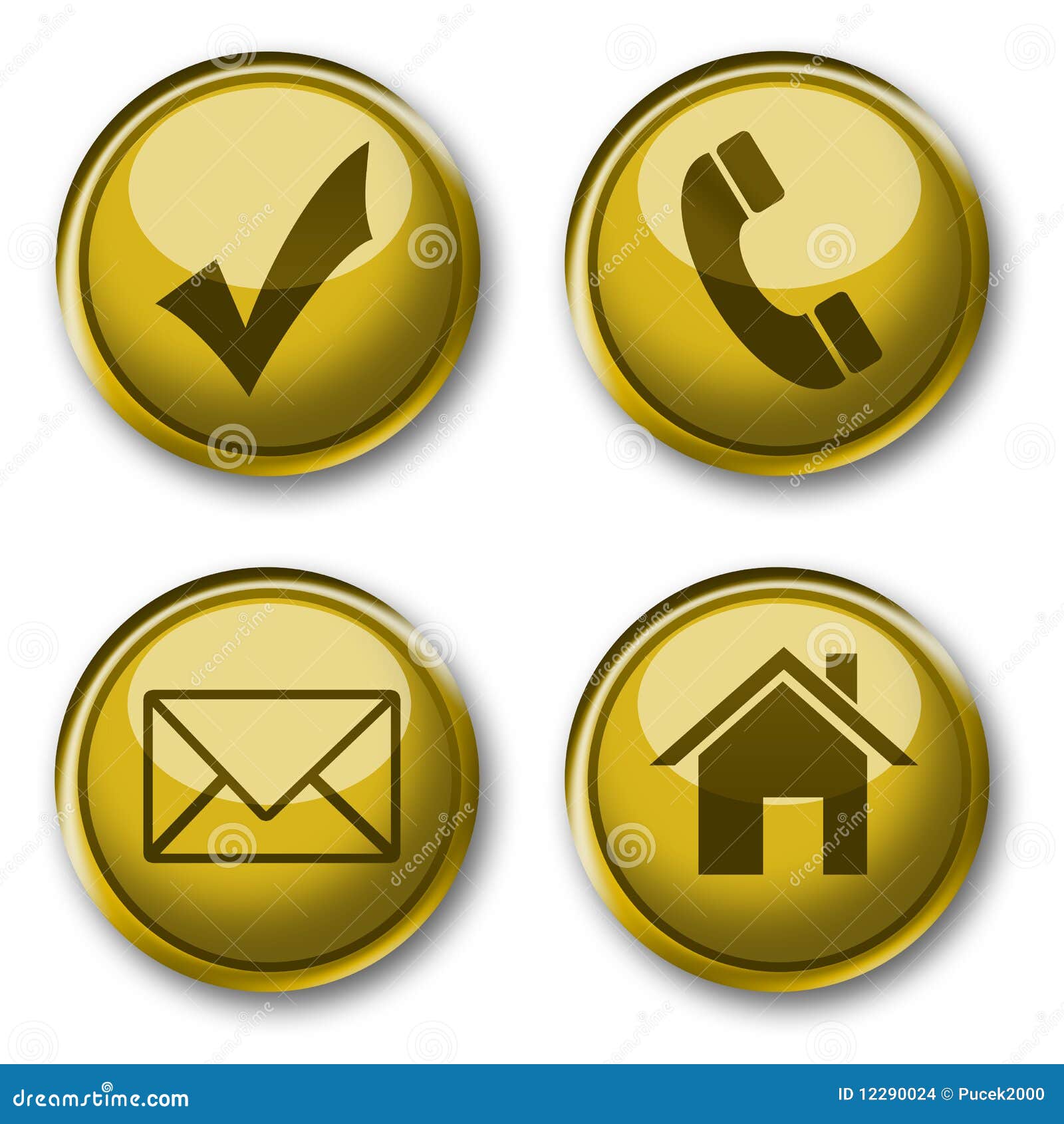 Colección De Los Iconos Del Oro Stock de ilustración - Ilustración de ...