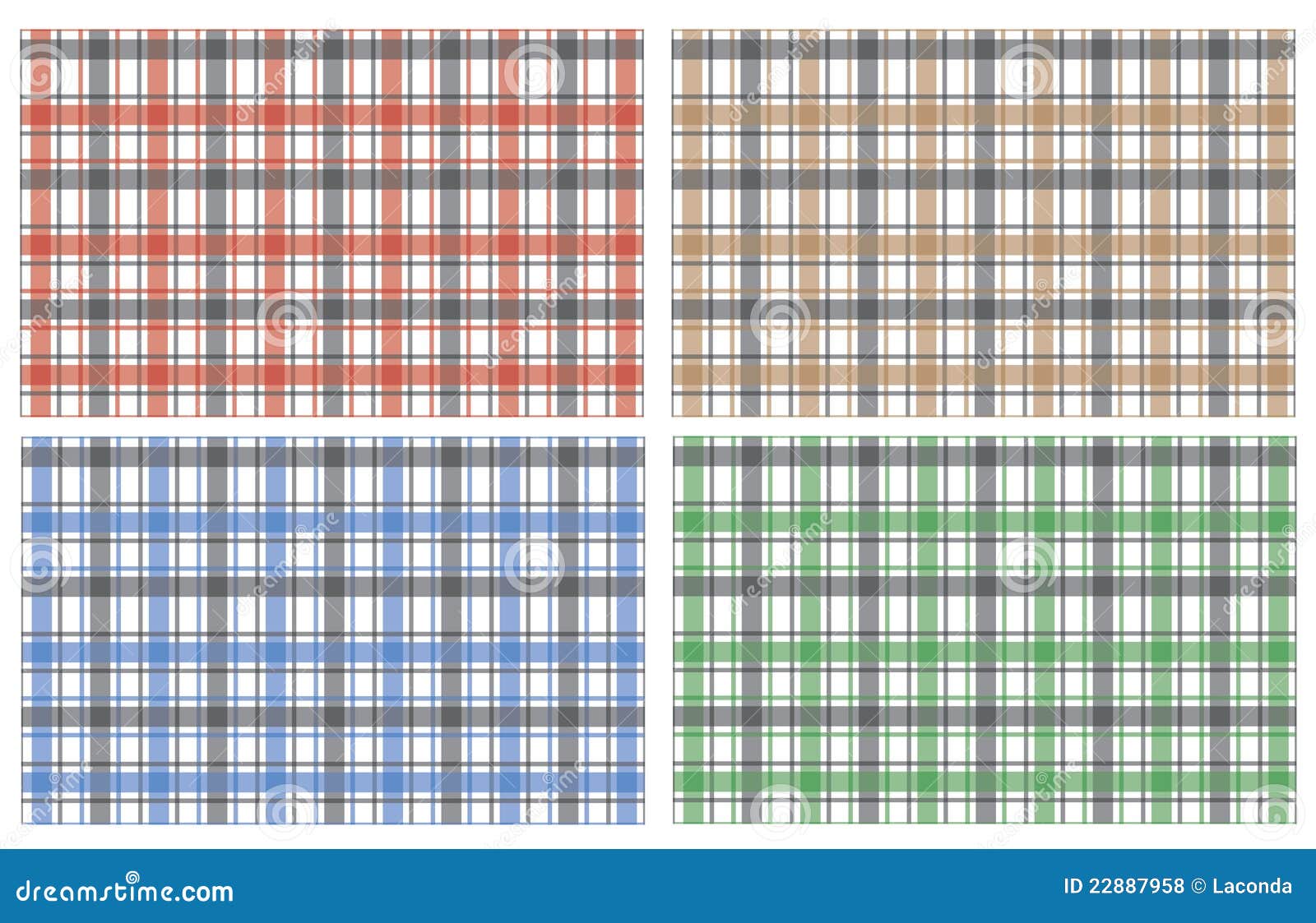 Colección De Modelo Con Estilo Escocés Ilustración del Vector ...