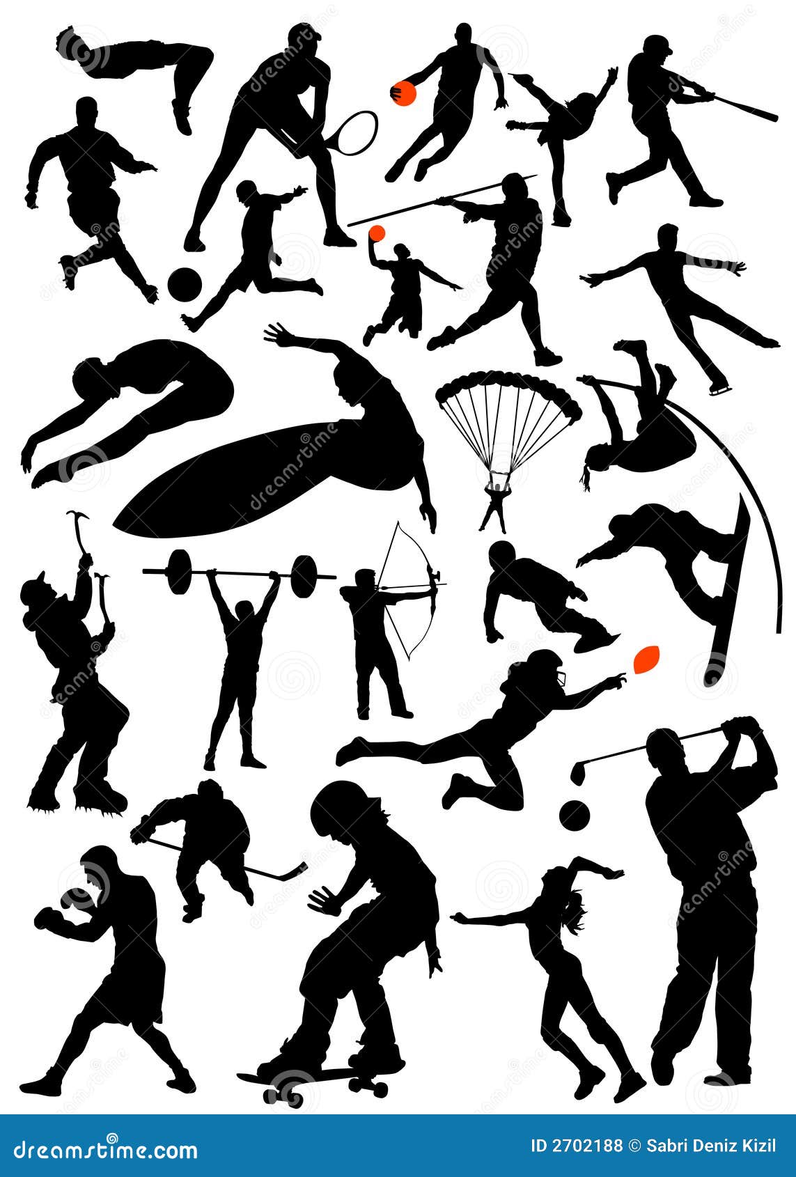 Colección De Vector De Los Deportes Ilustración del Vector ...